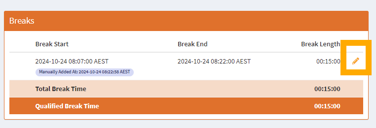 Professional Driver Report - Learning Centre