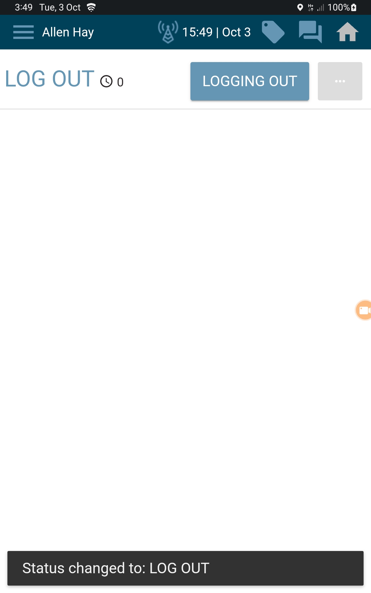 Logging Out - Learning Centre